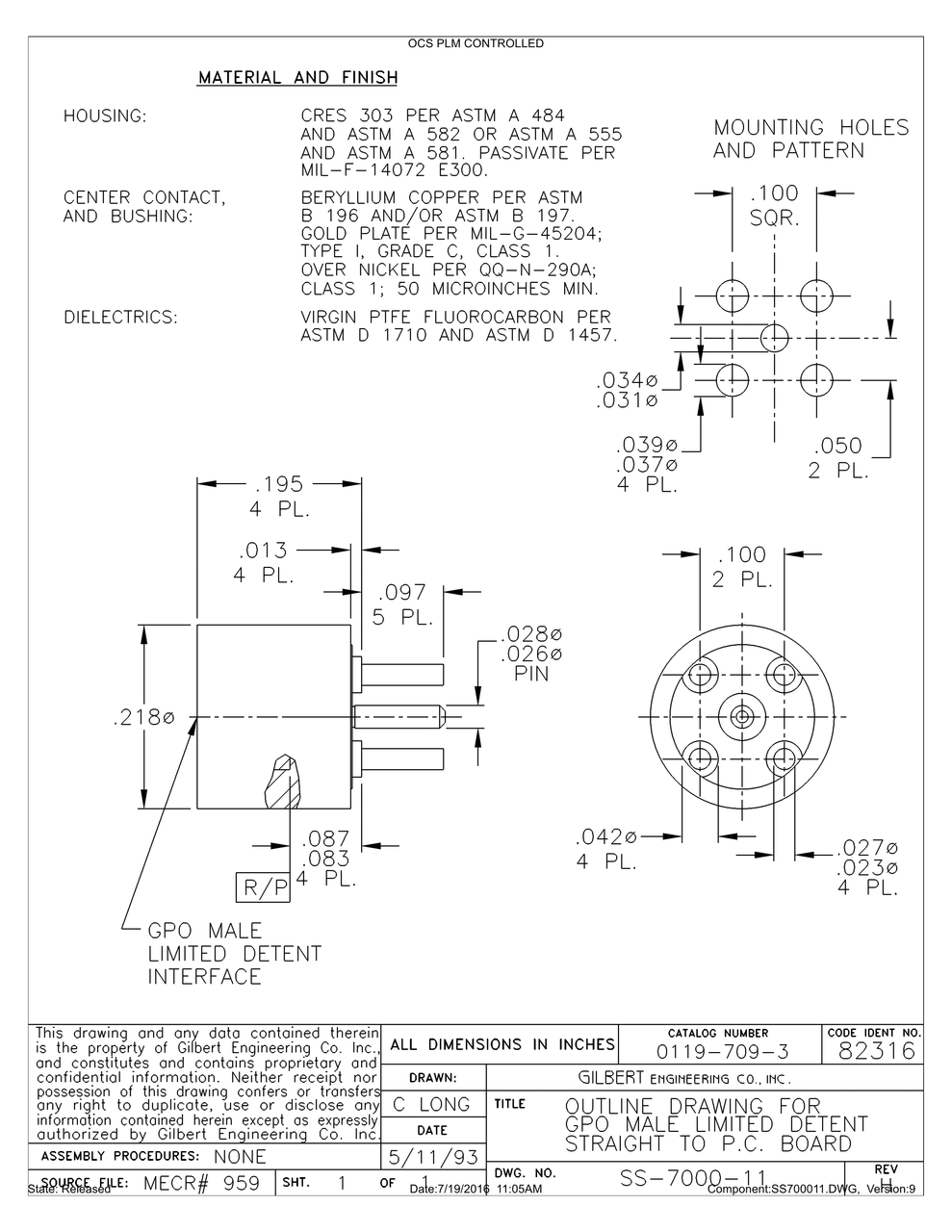 Corning Gilbert GPO Connectors | HASCO Components