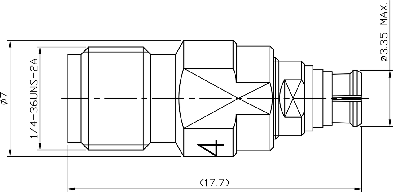 HAD-SMAJ-SMPJ - SMA Female to SMP Female Adapter - 27 GHz