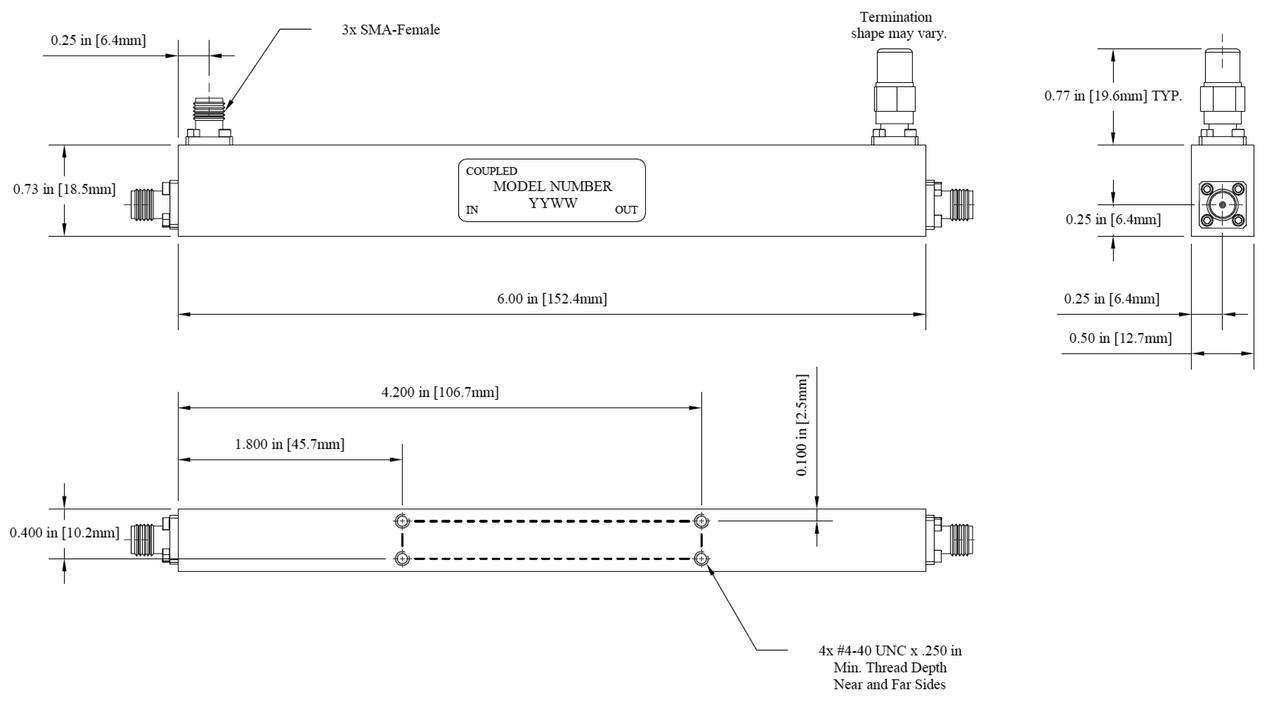 WMC-0.3-8-10dB-S | Directional Couplers
