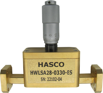 WR-28 Level Set Waveguide Attenuator, Operating from 26.5 GHz to 40 GHz ...