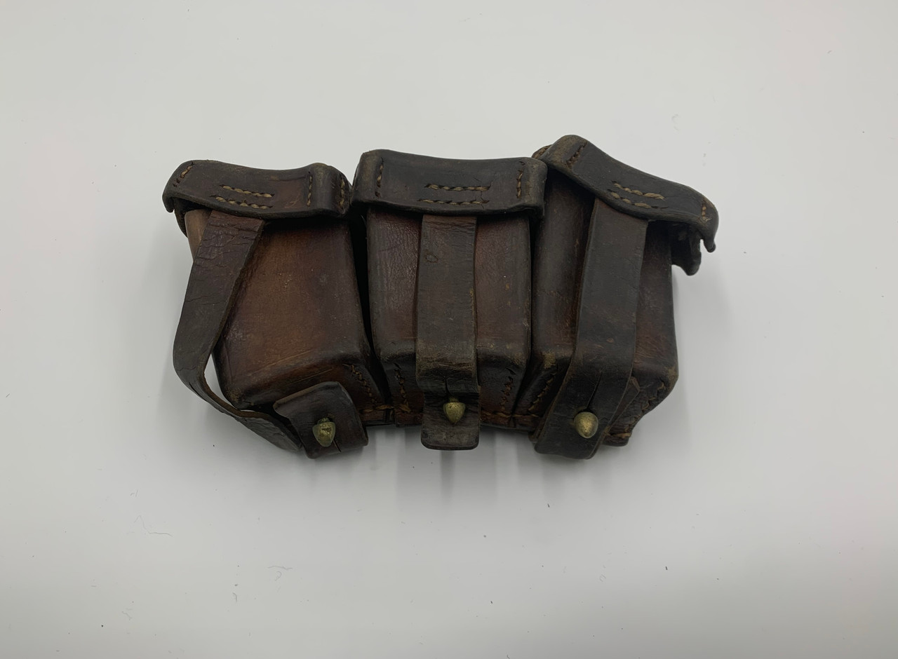 Mauser Leather Pouch 3 Pocket - SARCO, Inc