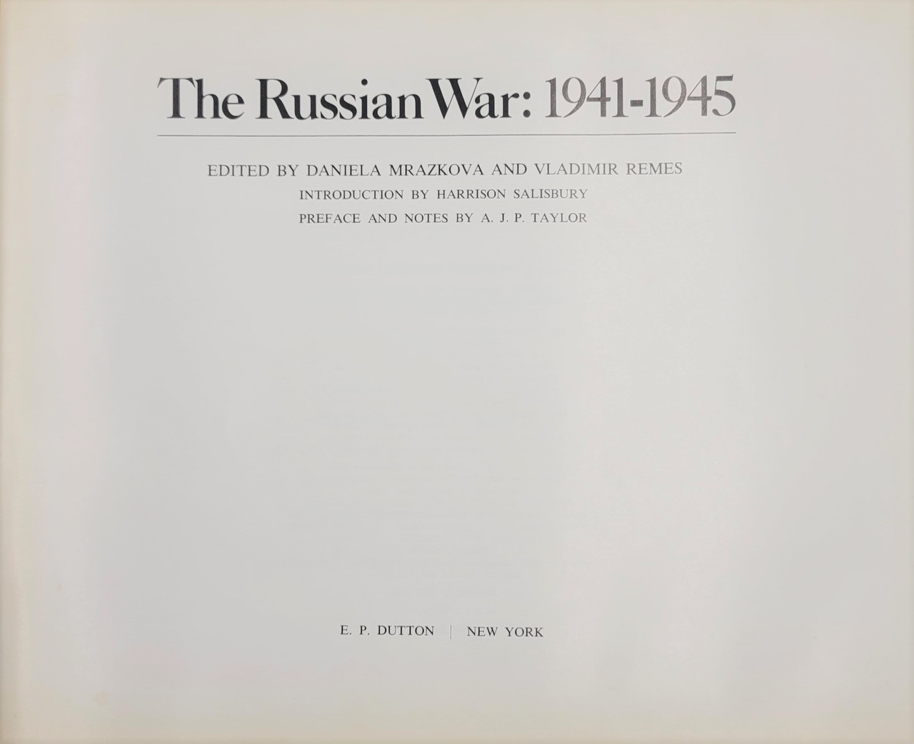 The Russian War 1941-1945 - SARCO, Inc