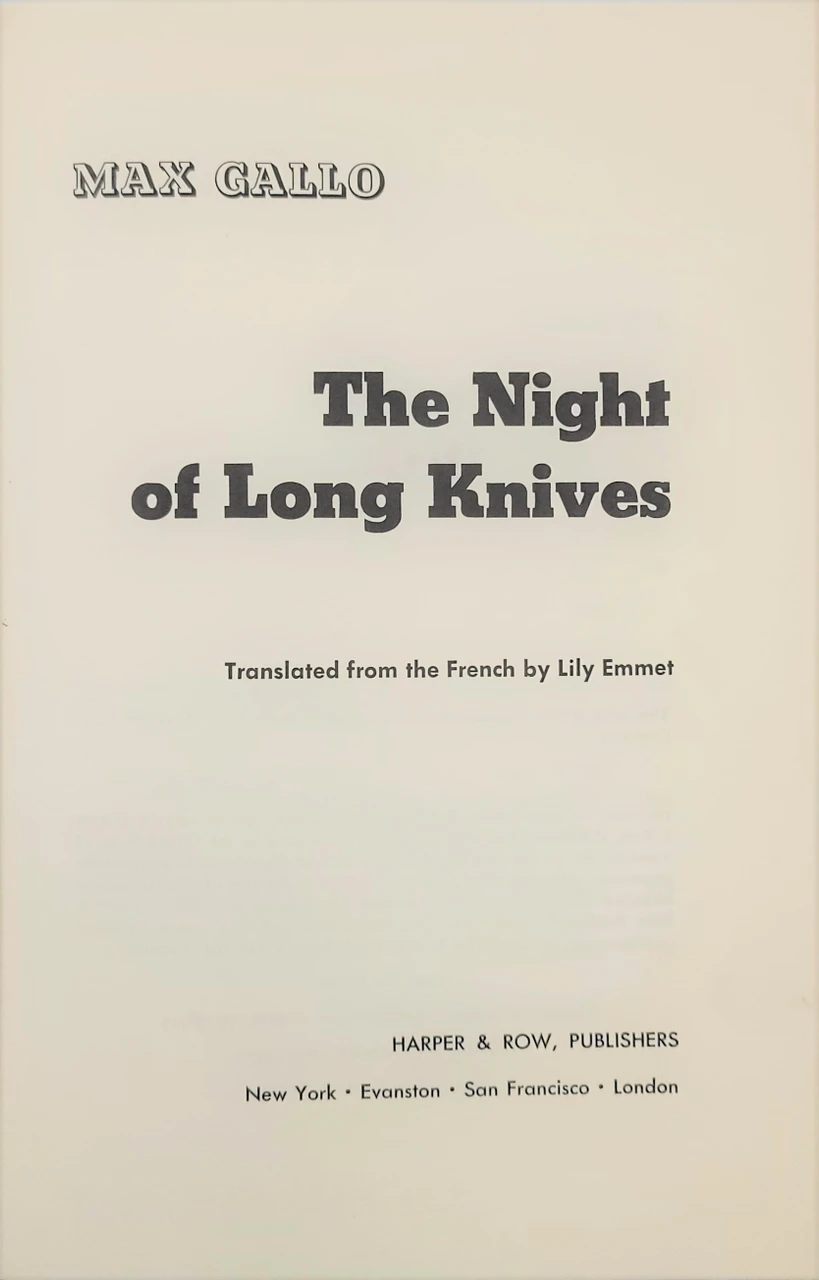The Night of Long Knives: June 29-30, 1934 - Hitler's Purge of the SA ...