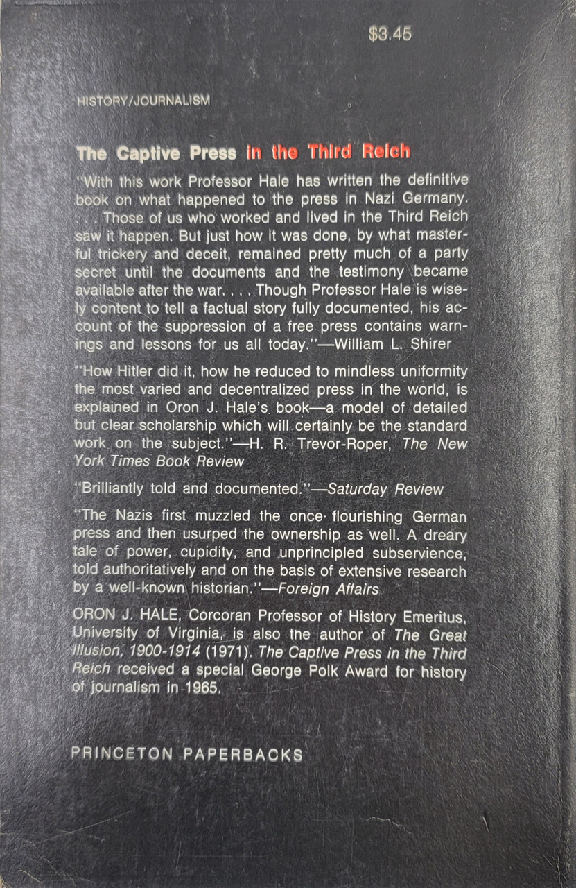 The Captive Press in the Third Reich - SARCO, Inc