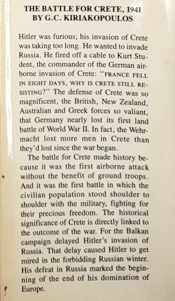 Ten Days to Destiny, the Battle for Crete - SARCO, Inc