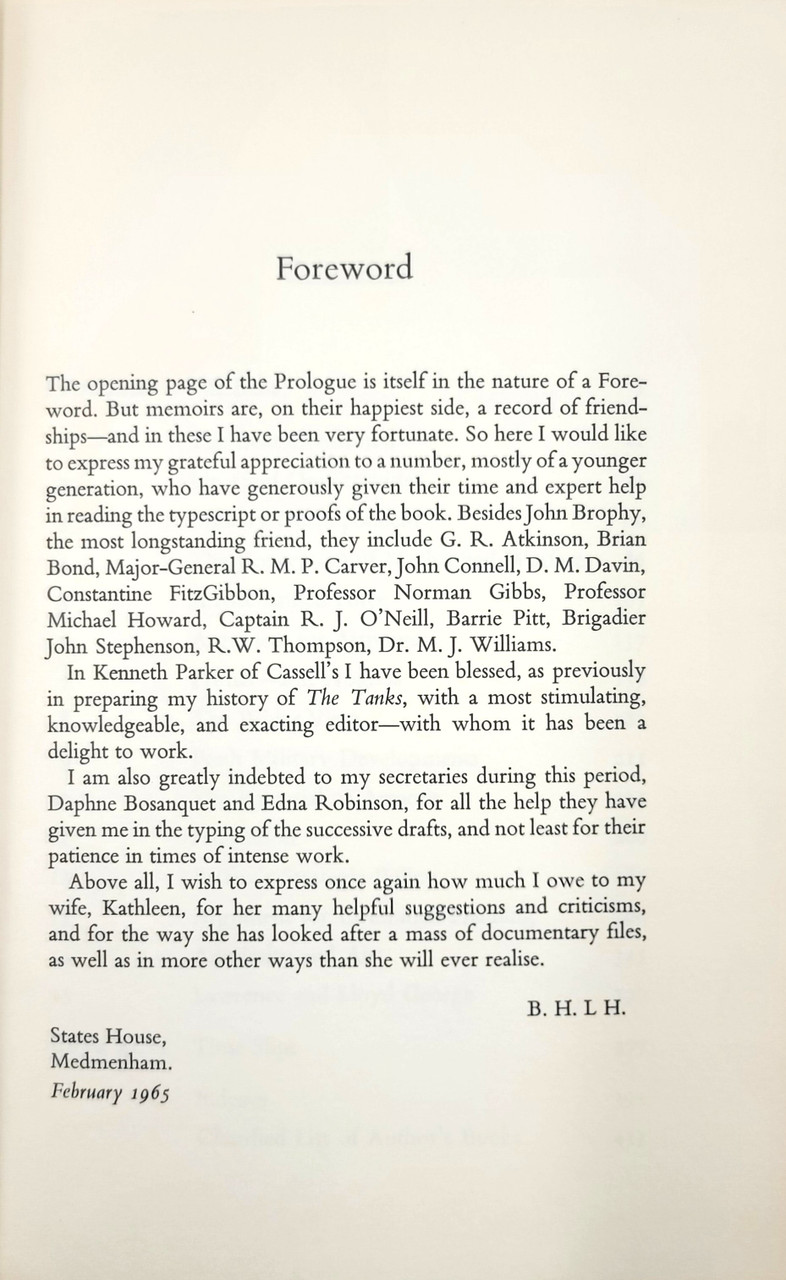 The Liddell Hart Memoirs, 1895-1938, Volume I - SARCO, Inc