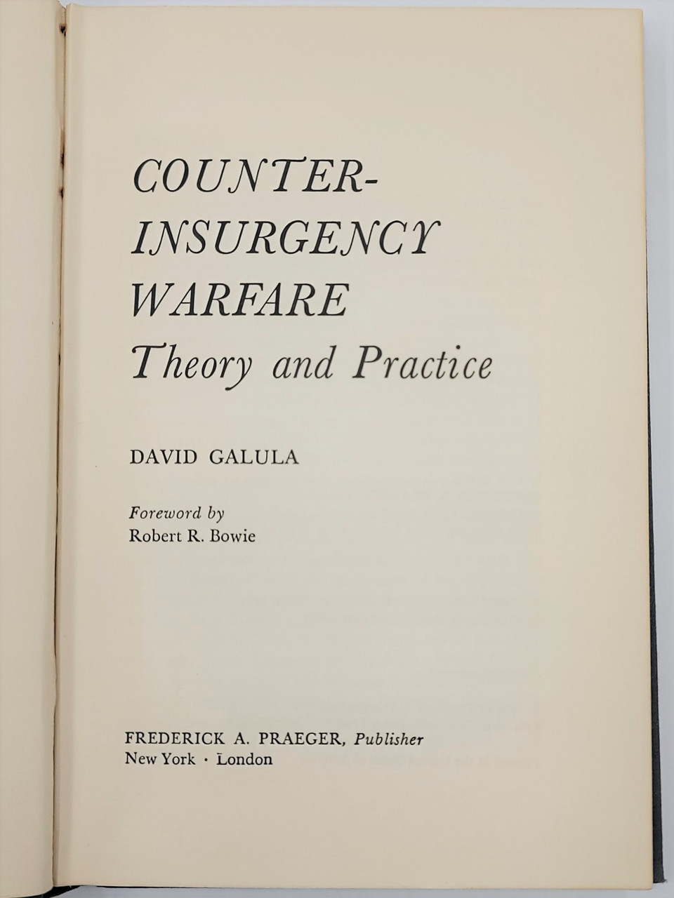 Counter insurgency Warfare, Theory and Practice - SARCO, Inc