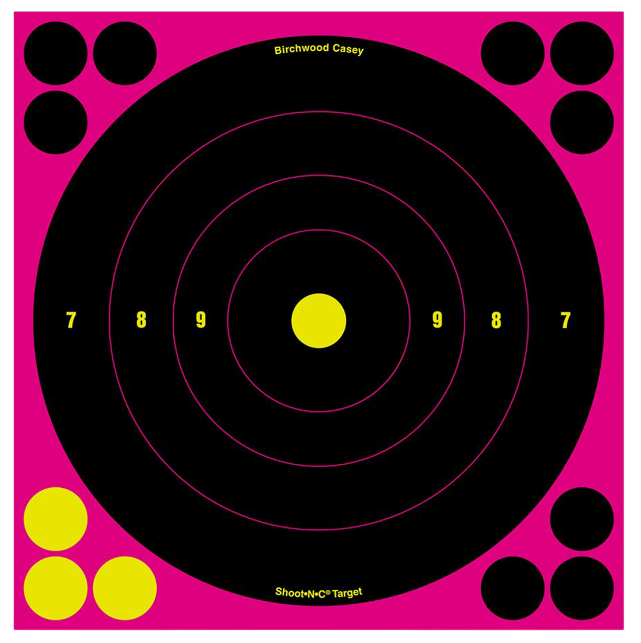Birchwood Casey Shoot N C Reactive Self Adhesive 8 Targets Black