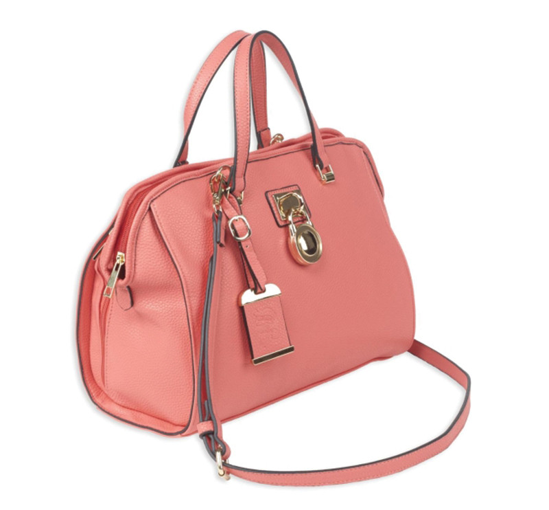 Concealed Carry Satchel Style Purse with Holster, Coral Leather - SARCO ...