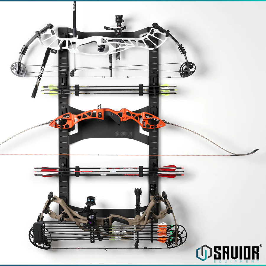 Savior Equipment Horizontal Wall Rack with 10 Hooks - SARCO, Inc