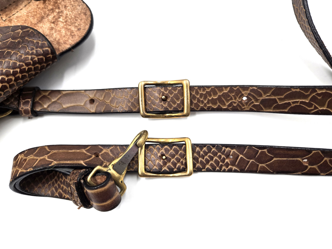 1911 M7 Shoulder Holster Snake Skin Brown - SARCO, Inc