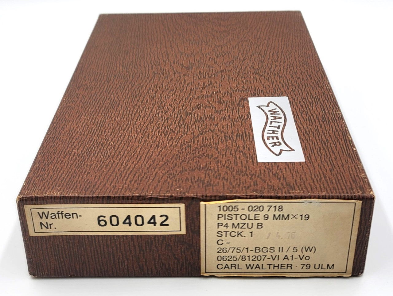 Walther P4 Factory Box and Manual - SARCO, Inc