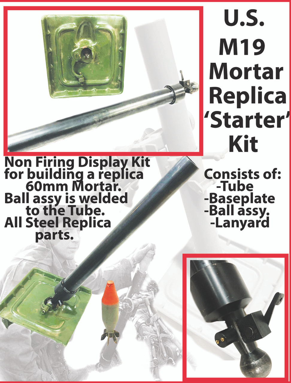 U.S. M19 Replica Mortar Starter Kit - SARCO, Inc