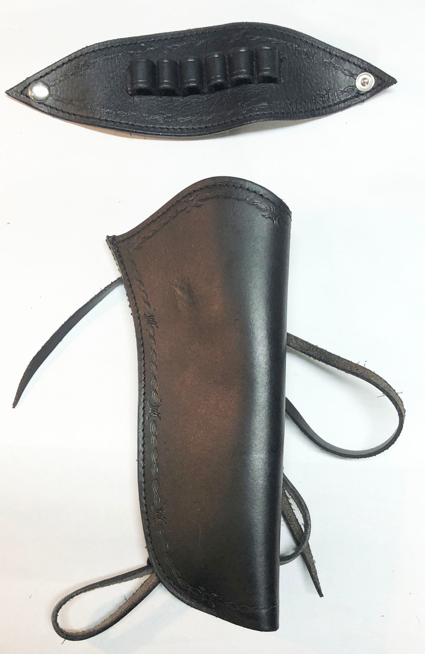 Cowboy Revolver Holster, w/Removable Cartridge Wallet Right Hand ...