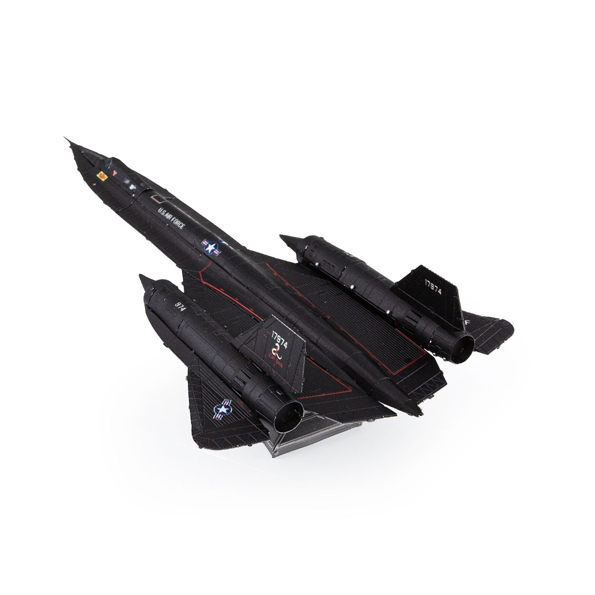 3D Metal Kits - SR71 Blackbird Plane - COLOR - SARCO, Inc
