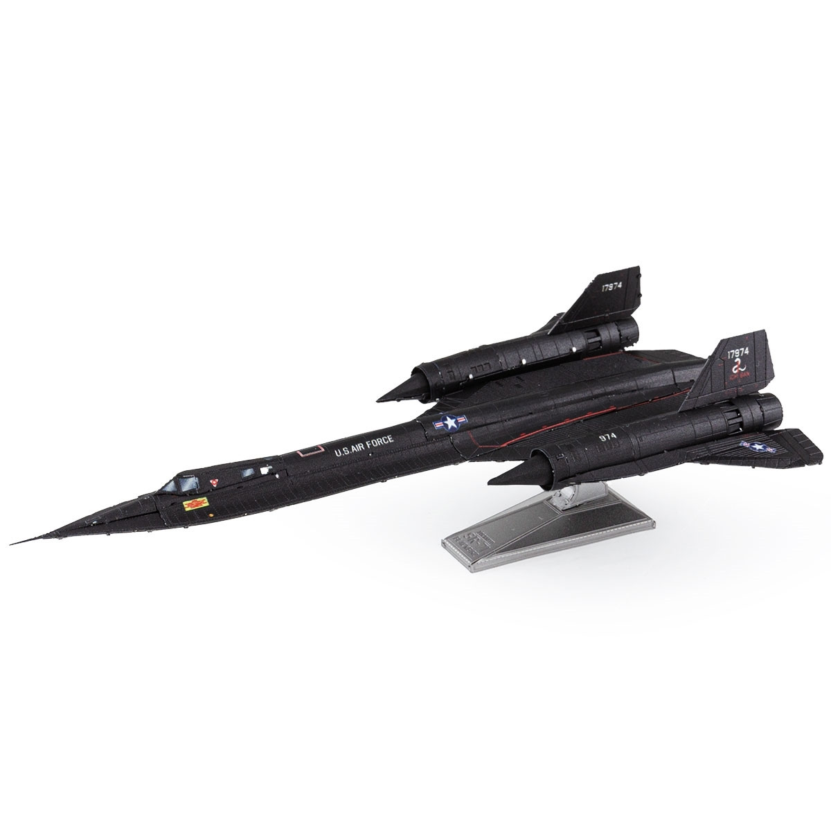 3D Metal Kits - SR71 Blackbird Plane - COLOR - SARCO, Inc