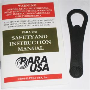PARA USA 1911 Pistol Series Manual & Barrel Bushing Tool - SARCO, Inc