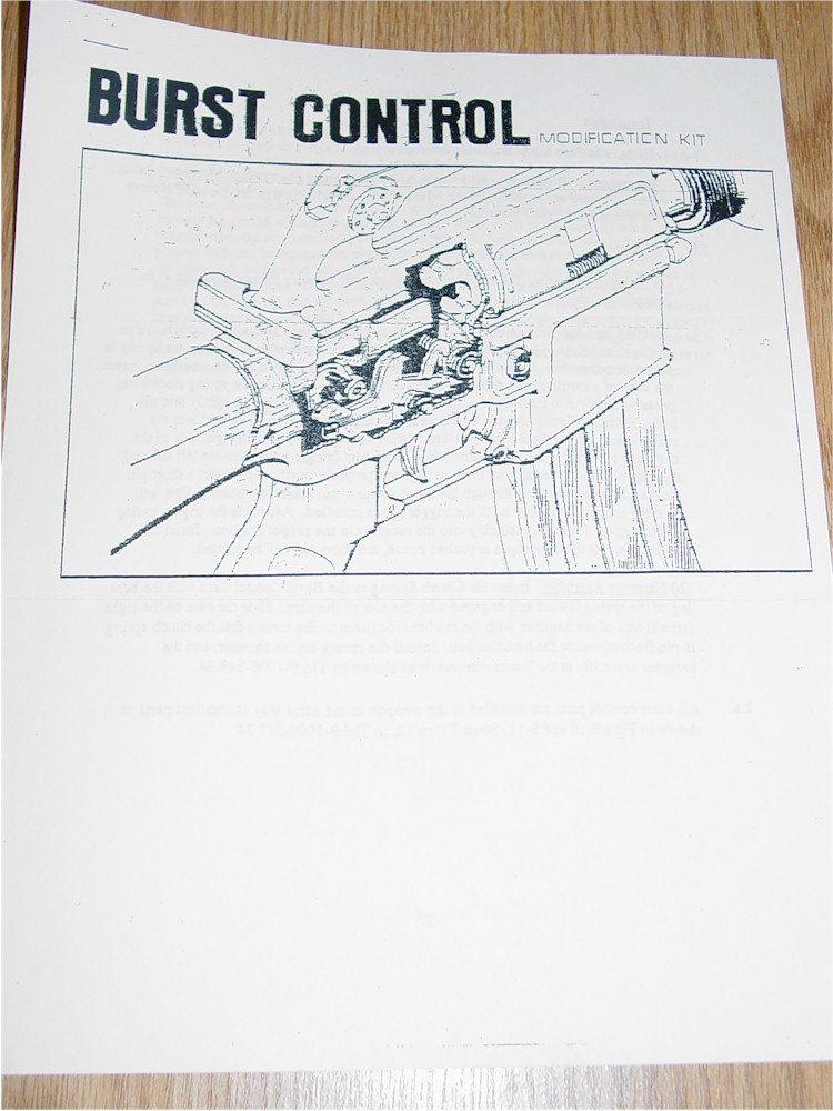 Burst Control Modification Kit Pamphlet SB094 - SARCO, Inc