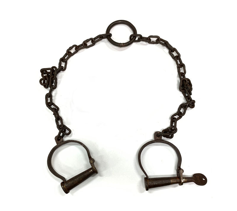 Victorian Style Leg Irons with Key for Collectors | SARCO, Inc