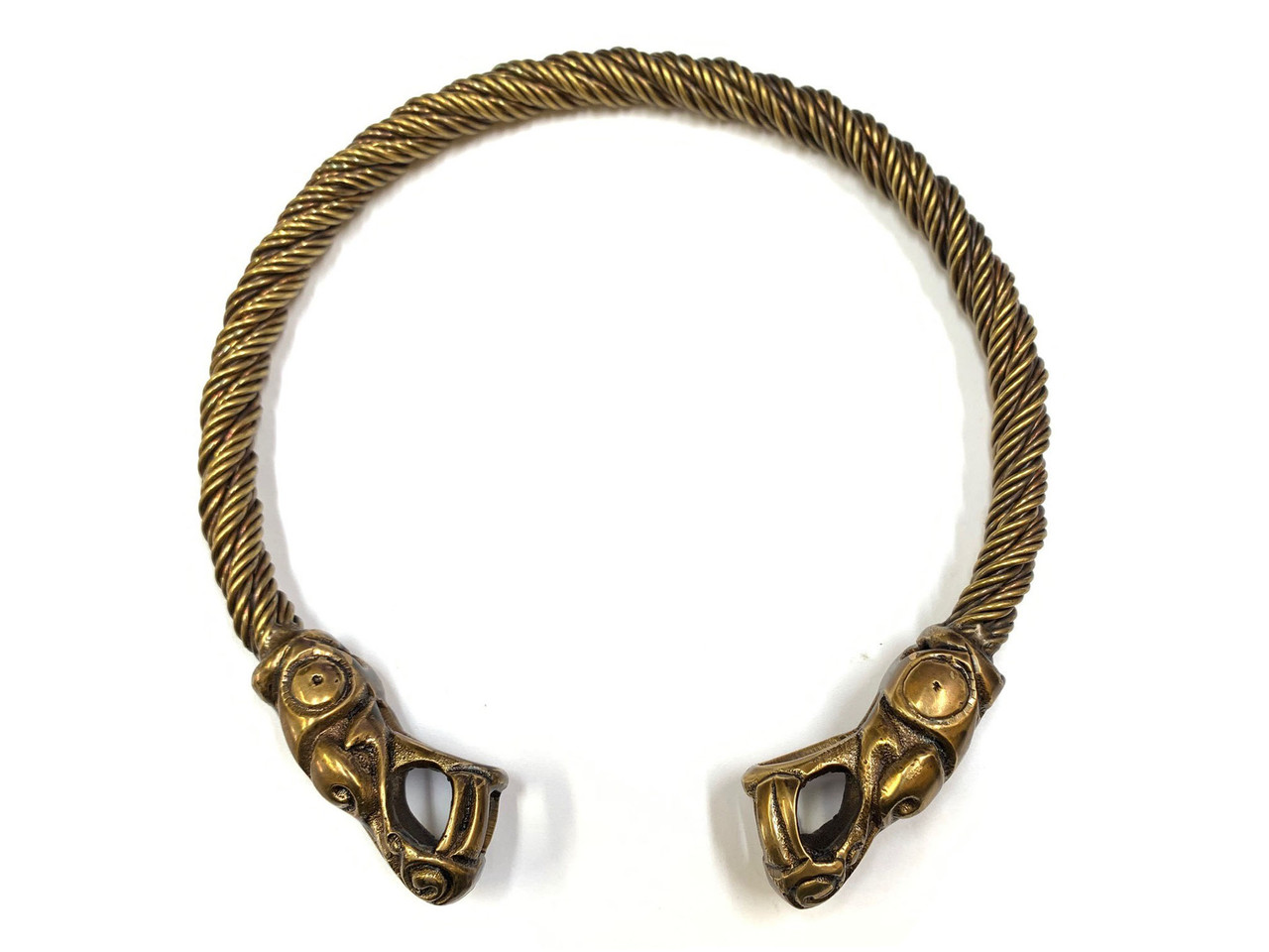 Viking & Celt Brass Neck Ring - SARCO, Inc
