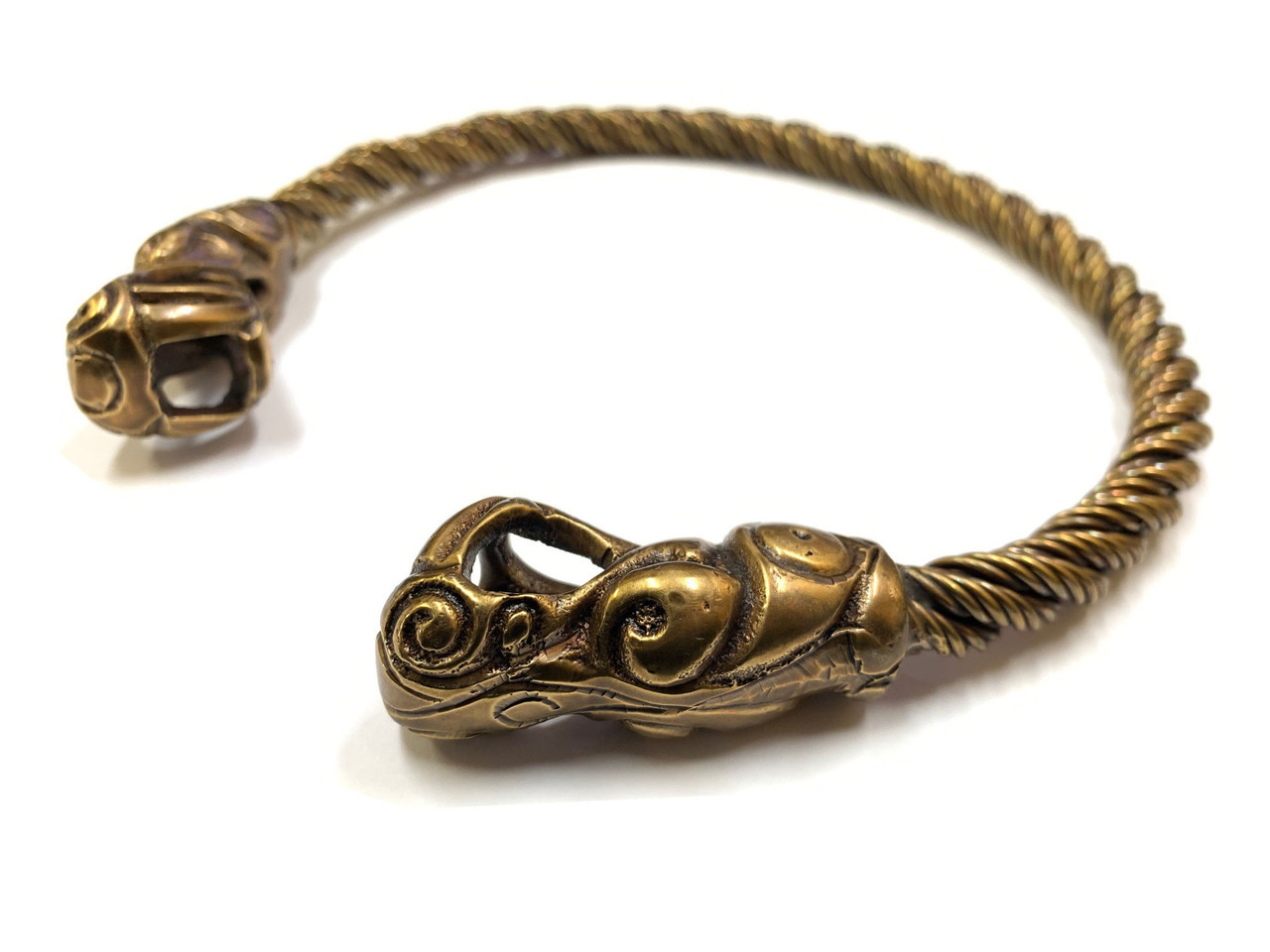 Viking & Celt Brass Neck Ring - SARCO, Inc