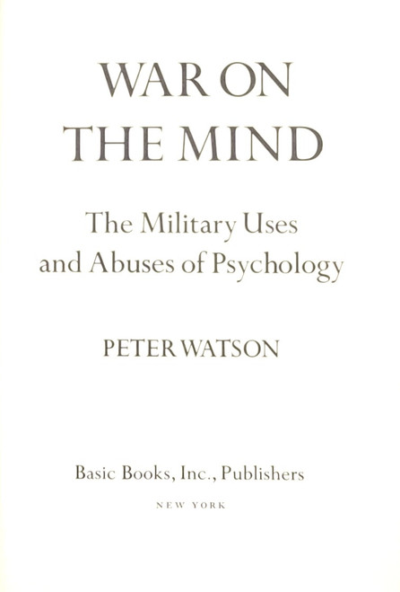 War on the Mind - SARCO, Inc