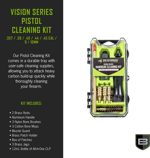 Breakthrough Clean Technologies® Vision Series Handgun Cleaning Kit ...