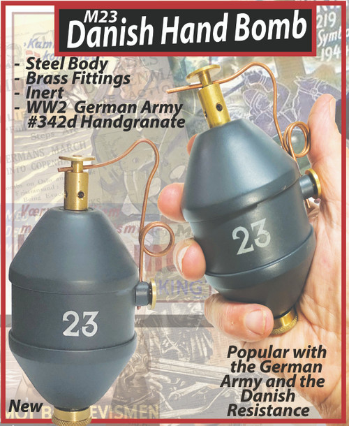 M23 Danish Hand Bomb (German #342d Handgranate) - SARCO, Inc