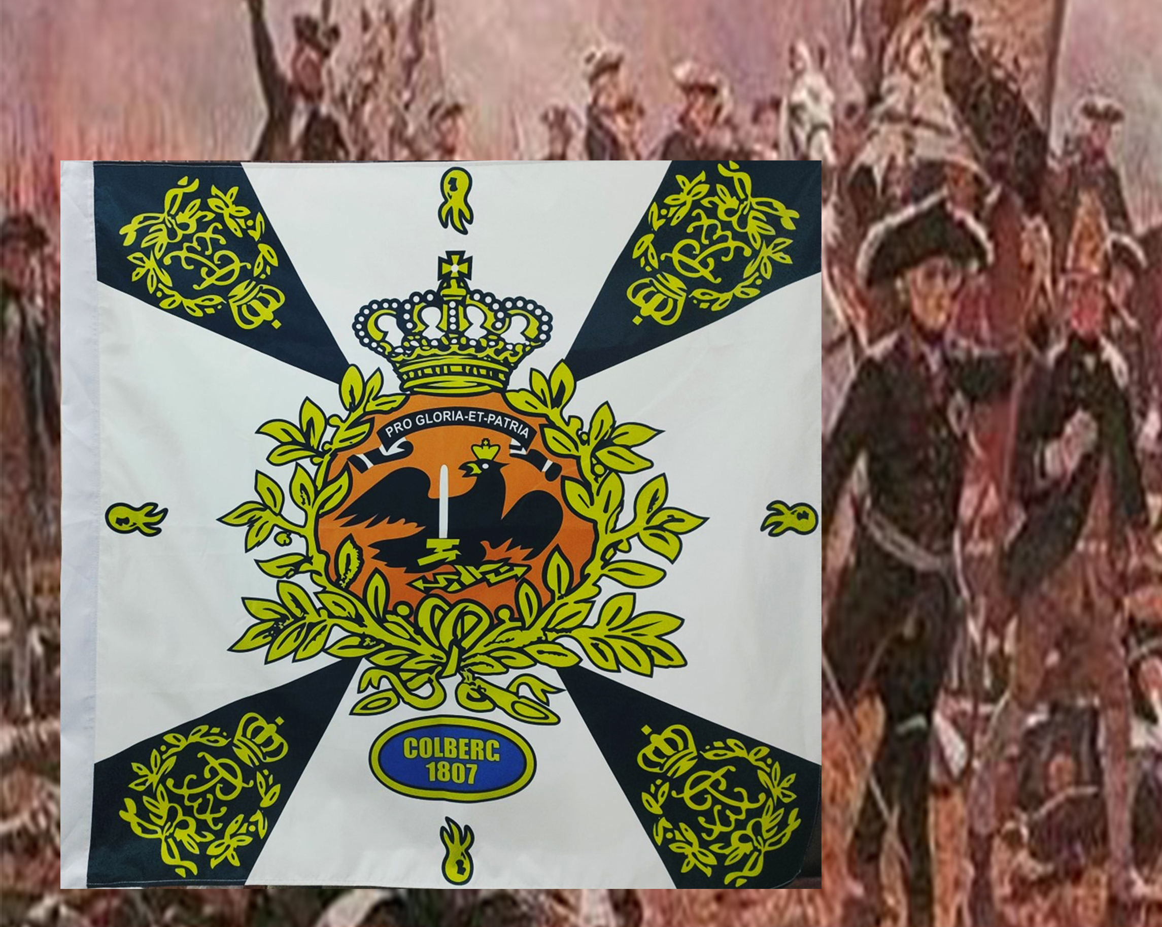 Prussian Flag 1815 Kingdom Prussia Flag Loop