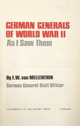 German Generals of World War II - SARCO, Inc