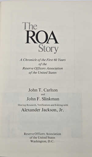 The ROA Story (No Jacket Cover) - SARCO, Inc