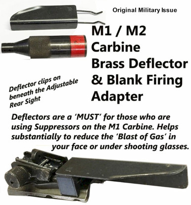 M1/M2 Carbine Blank Firing Adapter & Brass Deflector Set - SARCO, Inc