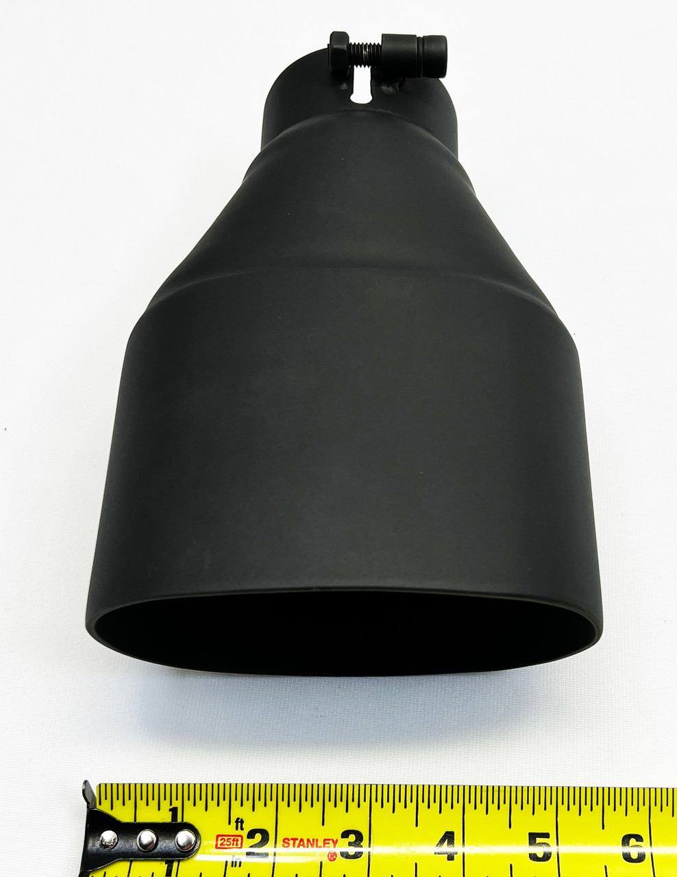 Exhaust Tip 2.50 Bolt On Inlet 5.50 X 3.50 OD Oval 8.00 Long WDWO5508-250-BOSS-MBK-SS Double ...