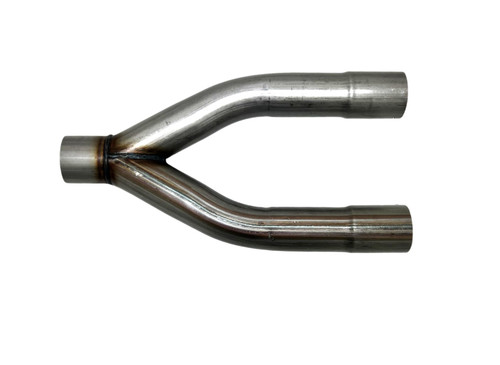 Exhaust Y Pipe 2.25 Single Inlet to 2.25 Dual Outlets WYP-225 Steel ...