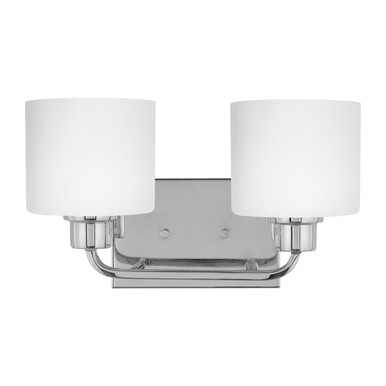 Generation Lighting Canfield Two Light Wall / Bath in Chrome ...