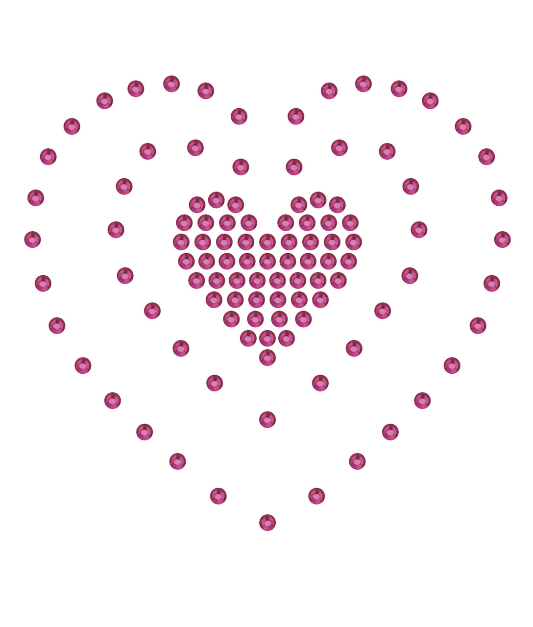 TRIPLE HEART - Rhinestone Genie