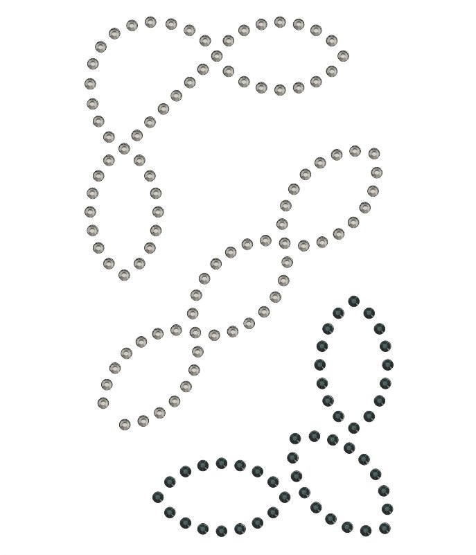BORDER - SPIRAL - Rhinestone Genie