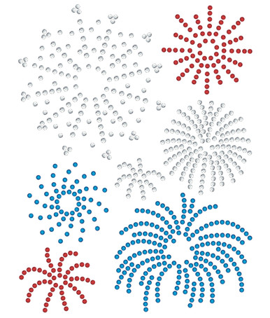 FIREWORKS 1" to 5" - Rhinestone Genie