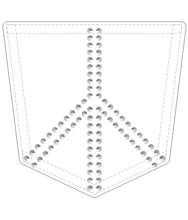 POCKET - PEACE - Rhinestone Genie