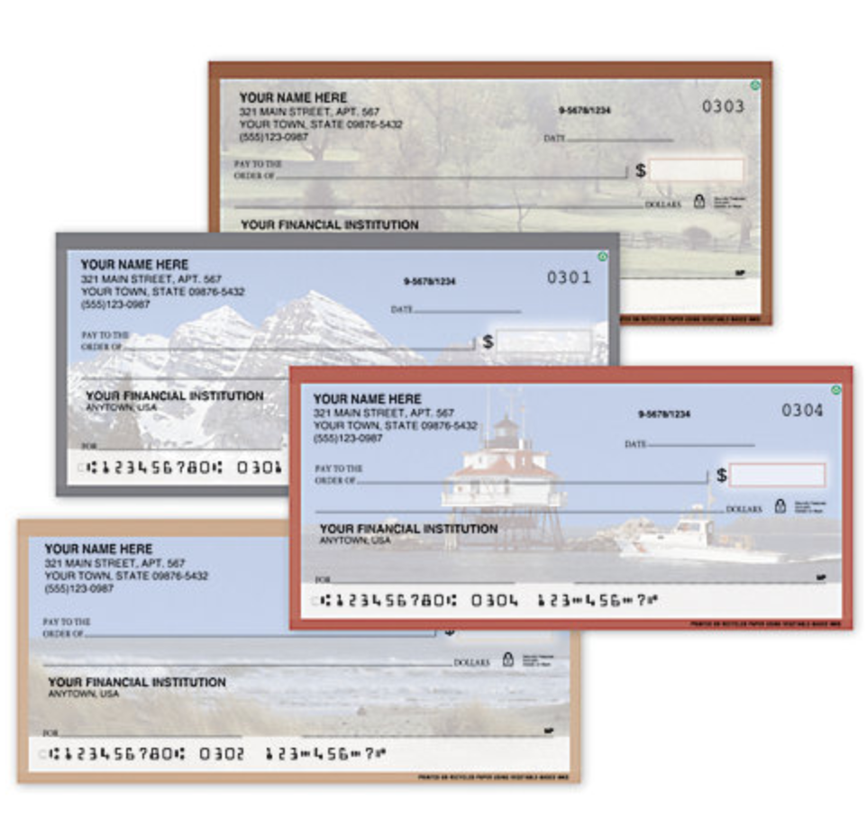 200 Cheques de negocio tamaño personal - FullColorPR.com