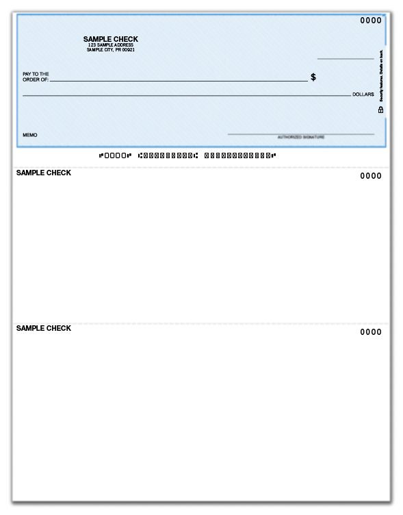 Cheques Laser Custom dos colores standard /1-Parte/Original Compatible ...
