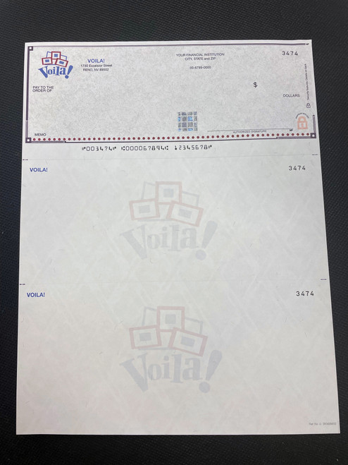 Cheques Laser Custom Full Color de 1-Parte/Original -Compatible con ...