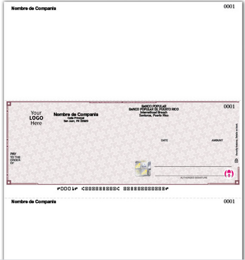 Cheques de Alta Seguridad Laser de 1-Parte/Original Compatible con SAGE ...