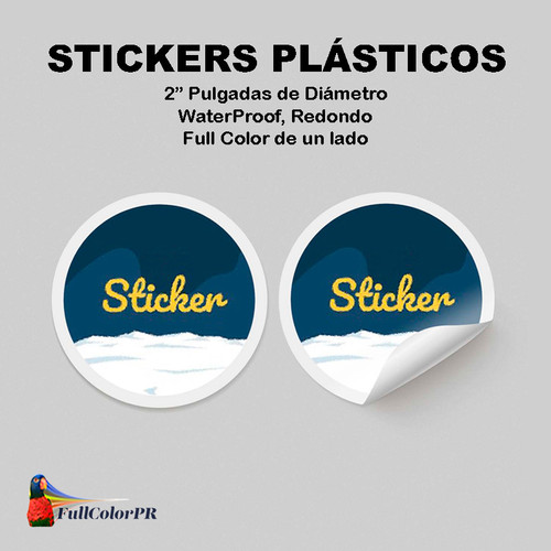 Stickers para Vasos Desechables / Stickers Plasticos para Vasos