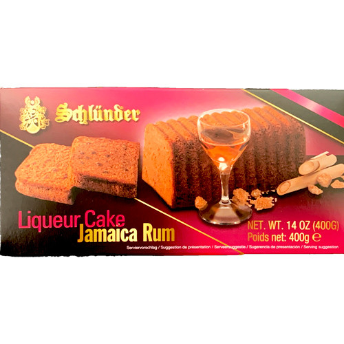 Schluender Jamaica Rum Liqueur Cake 14 oz - The Taste of Germany