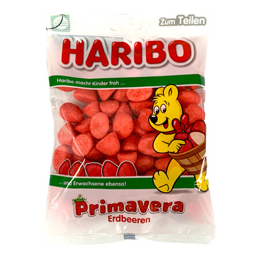 Haribo "Primavera" Strawberry Marshmallow Candy, 175g - Made in Germany ...