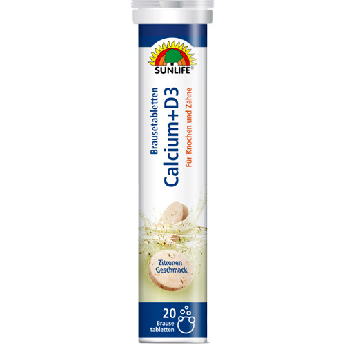 Sunlife Calcium & Vitamin D3 "Brause" Effervescent Supplements, 20 ct ...