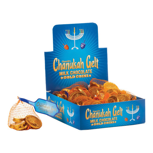 Fort Knox Chanukah Gelt Milk Chocolate Mini Gold Coins Mesh Bag - The ...