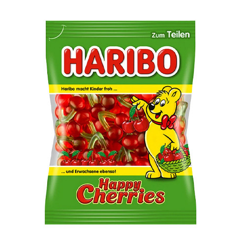 Haribo "Happy Cherries" Sour Gummies, 175g - Made in Germany - The ...