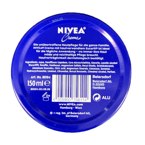 Nivea German Hand Creme 150 ml - The Taste of Germany